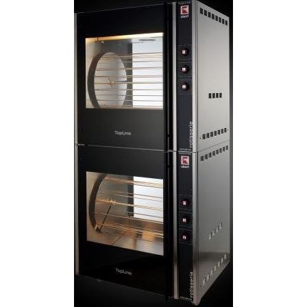 Ubert Topline RT412, 12 Spit Stacked Pass Thru "Hot Air" Electric Roti ...