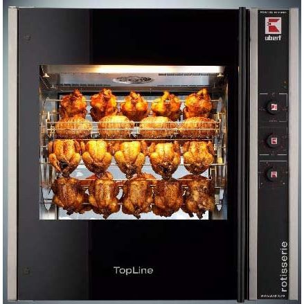 Ubert Topline RT408 "Hot Air" Pass Thru Electric Rotisserie - 8 Spits ...