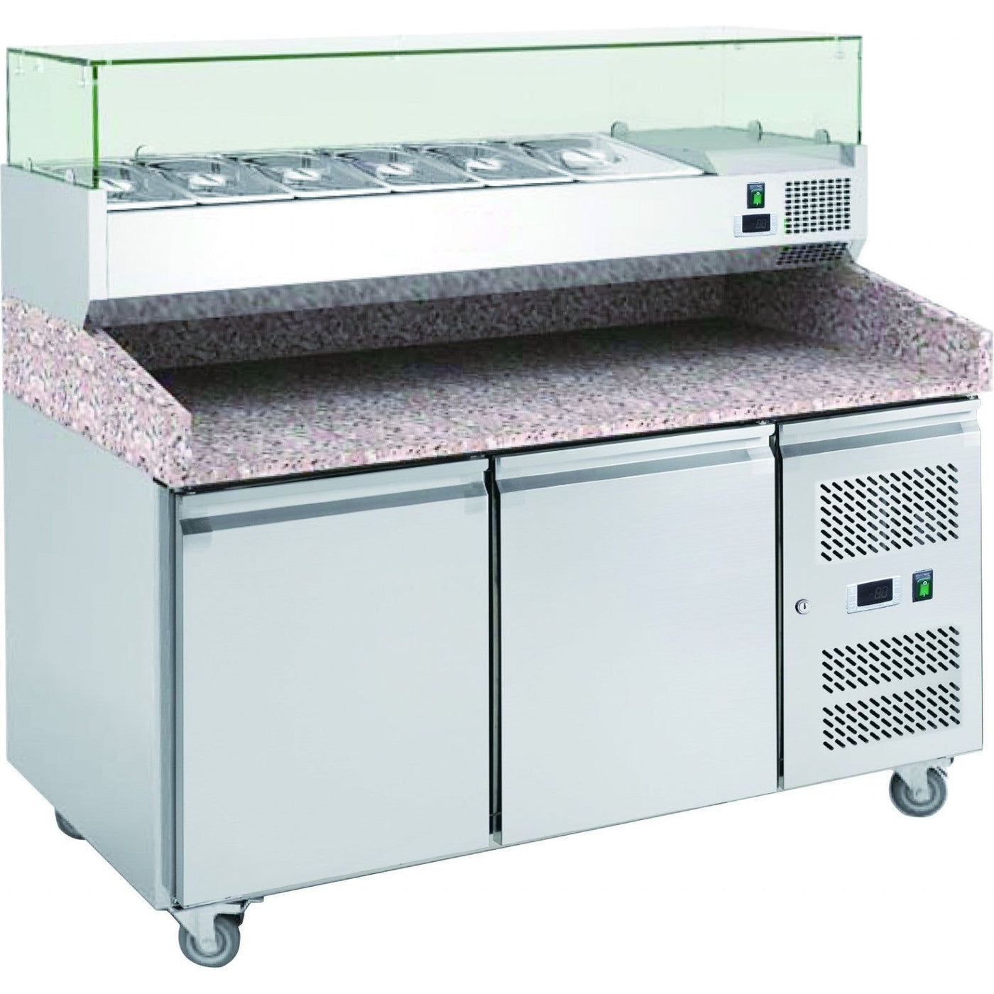 Chefs Range PP2+ - 2 Door Pizza Prep Counter — ChillCooler