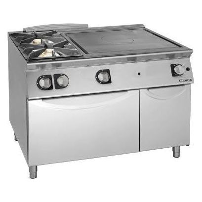Giorik TG76FTL Medium Duty Gas Solid Top Range + 2 Open Burners ...