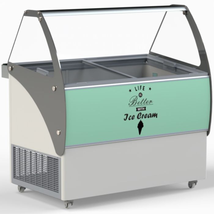 Crystal Ice Cream Display VENUSELEGANTE36 — ChillCooler
