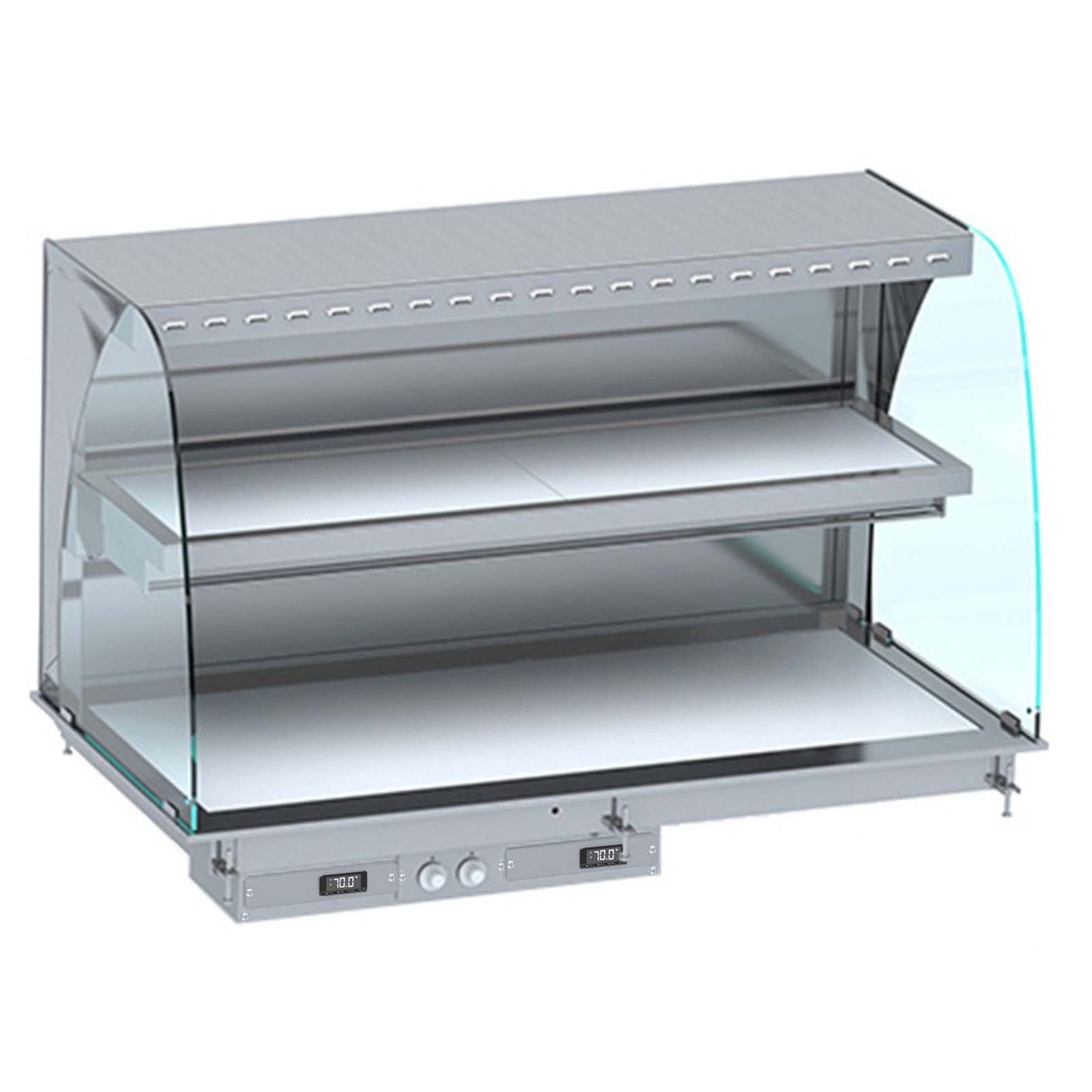 Drop-in Curved Heated Ceramic Display Wall Model - White 4/1 — ChillCooler