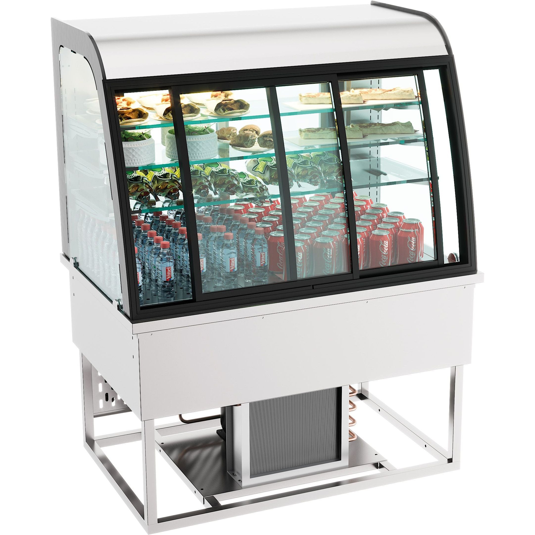 Drop-in Refrigerated Display 140l Sliding Doors — ChillCooler