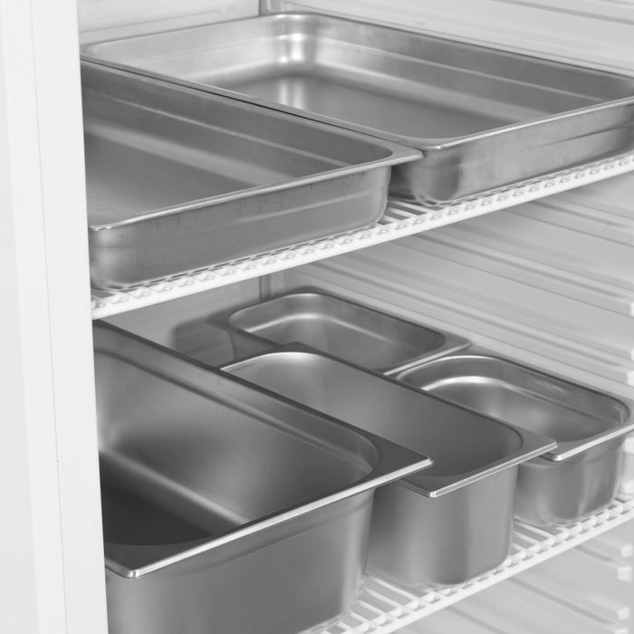 Tefcold UR600X1 Solid Door Refrigerator with GN2/1 Shelves Stainless S ...