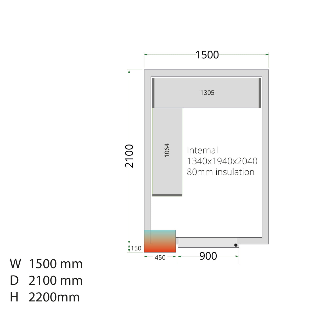 Tefcold CRNF1521 Freezer Room — ChillCooler