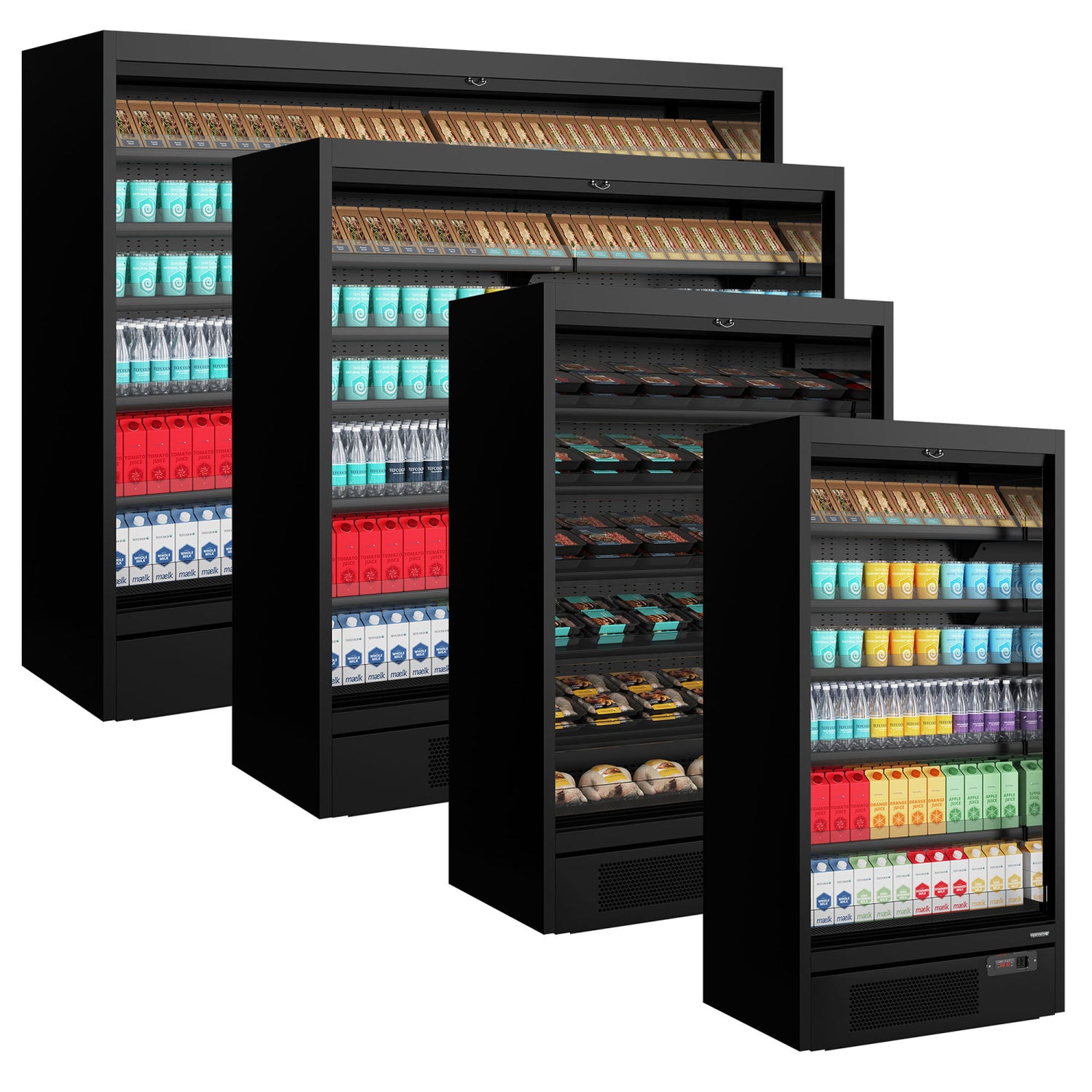 Tefcold Galaxy+ Open Range Black Multi Deck | Ireland — ChillCooler