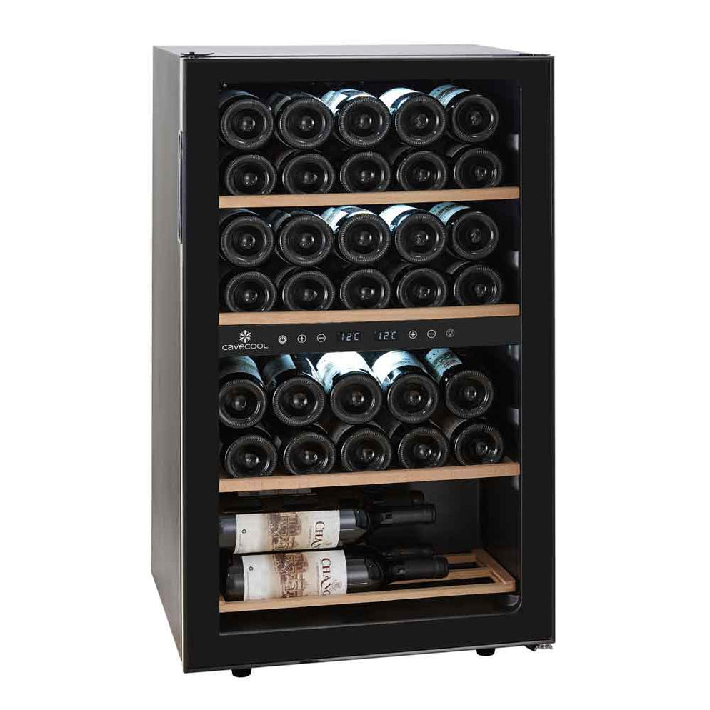 Cavecool Freestanding Wine Cooler Chill Ruby - 34 bottles - Dual zone ...