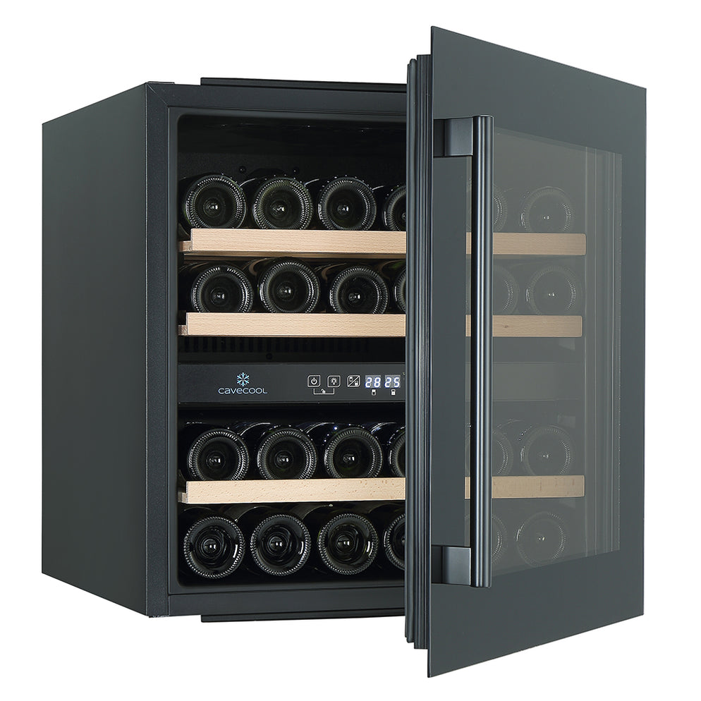 Cavecool Integrated Wine Cooler Morion Dravite - 36 bottles - 2 zones ...
