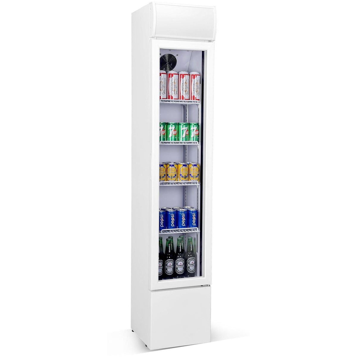 CombiSteel Fridge Narrow White Single Door — ChillCooler