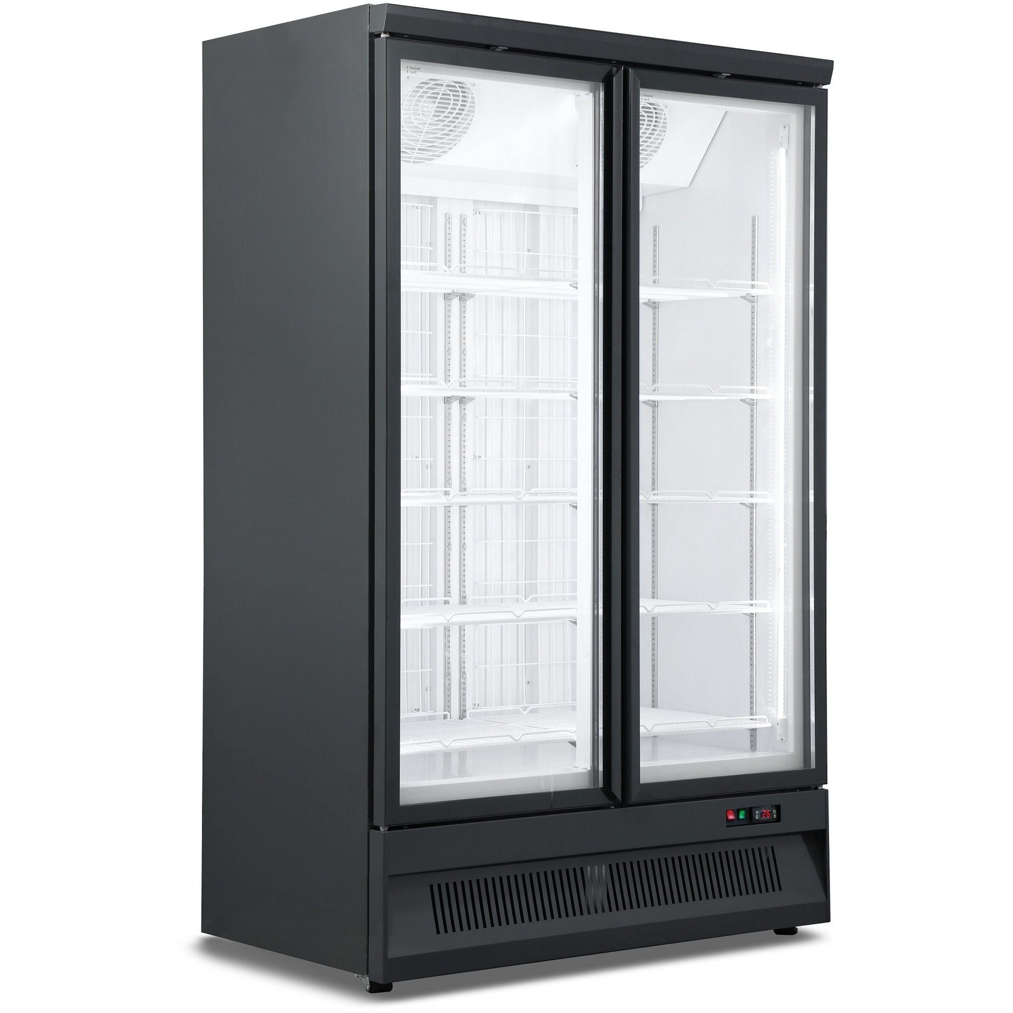 Double Door Glass Display Fridges Ireland | ChillCooler.ie