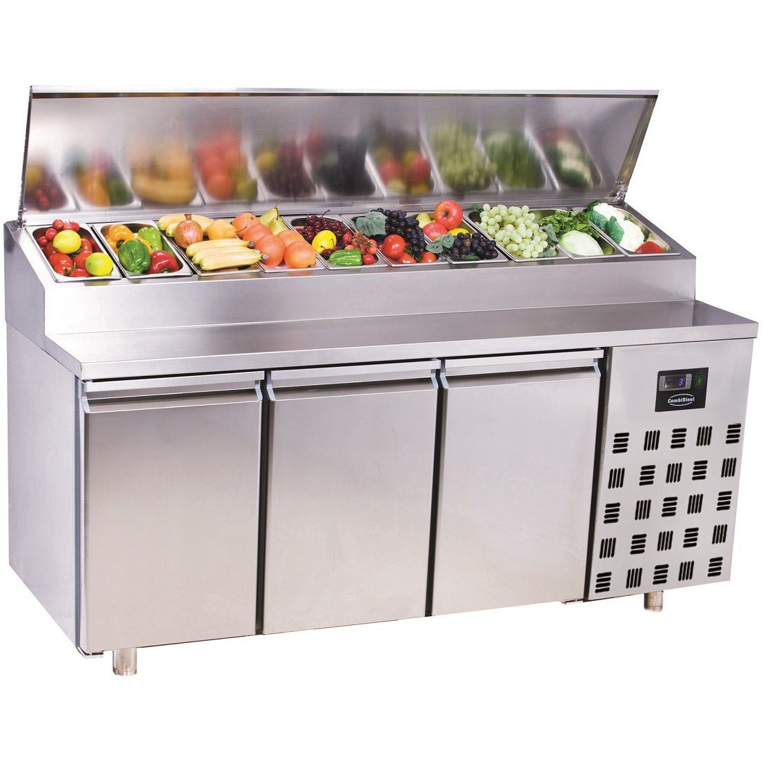 CombiSteel SALADETTE 3 DOORS 10x 1/3GN CONTAINER — ChillCooler